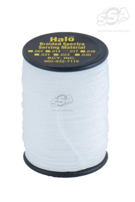 BCY Serving Material Braided Halo Dia .017 Jig White
