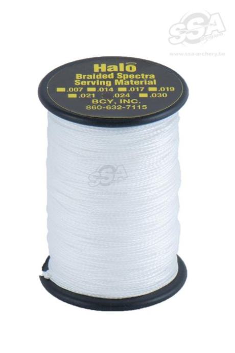 BCY Serving Material Braided Halo Dia .024 Jig White