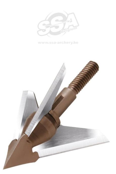QAD Fixed Blade Broadheads Deep 6 Exodus 100 Gr Swept Blade 3/Pk