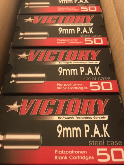 Plinski metki 9mm plinsko streljivo plinska municija startni metki