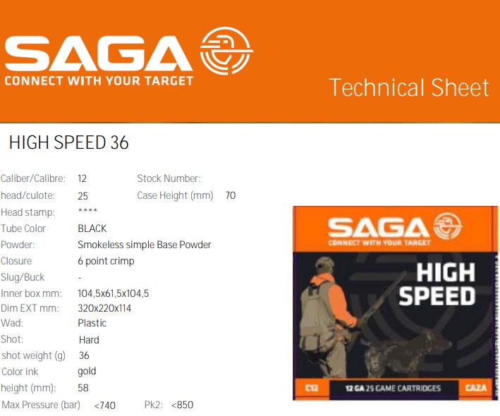 Saga HIGH SPEED 36g #2,3 mm