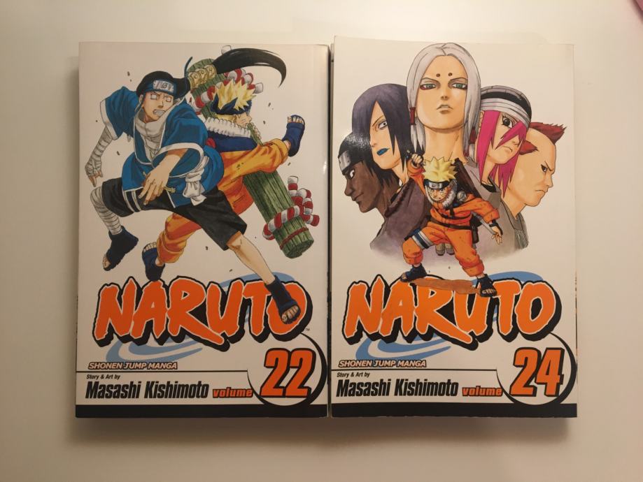 Naruto manga strip volume 22 & 24