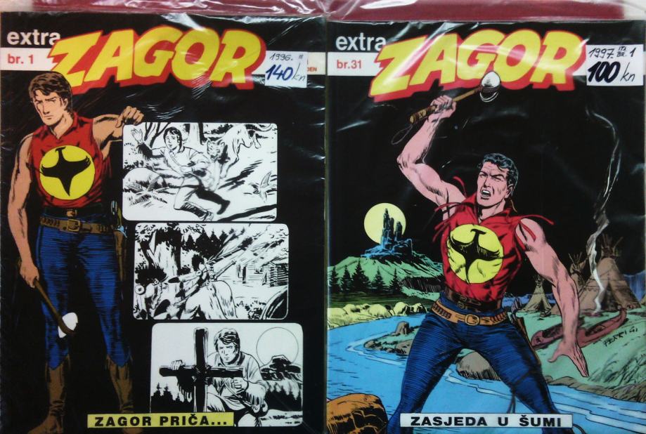 ZAGOR STRIPOVI+EXTRA i REDOVNI od br. 1 do br. 300+KLASIK od 1-60+SPEC