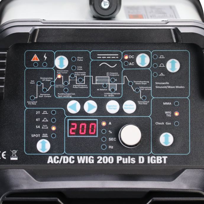 STAHLWERK Aparat za varenje AC/DC TIG 200 Pulse D IGBT
