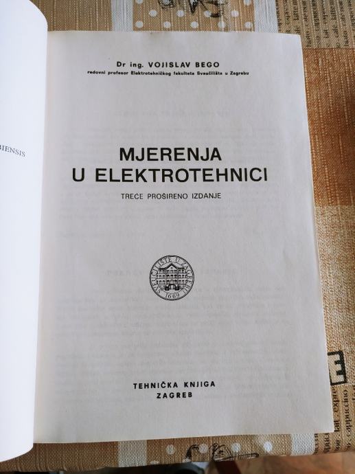 Mjerenja u elektrotehnici Vojislav Bego