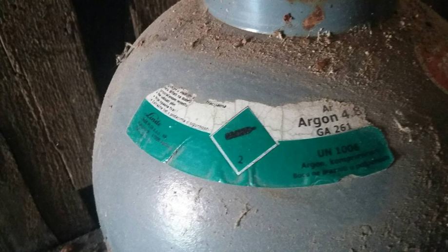 Boca za tehnički plin Argon velika 200 bara