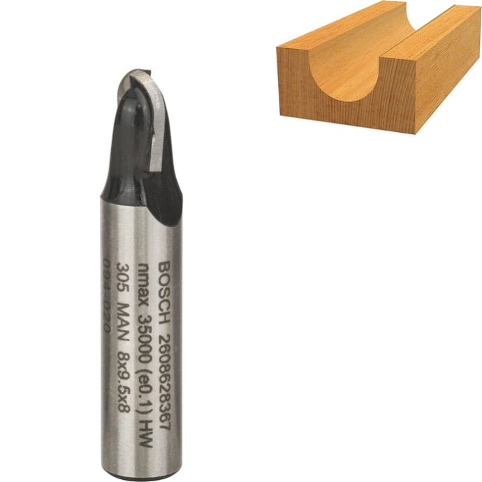 BOSCH glodalo za negativni radijus - polumjer R1 4 mm - 2 608 628 367