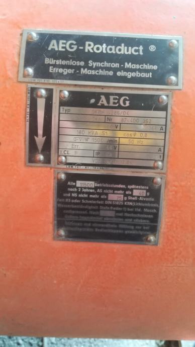 Diesel Generator MAN/AEG i diesel generator MERC./Pellizzari