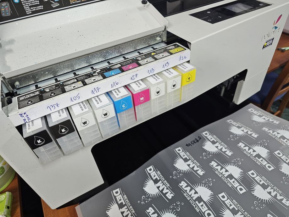 DTG / DTF Printer - 41cm x 60cm print - CMYK + BIJELA - Polyprint Echo