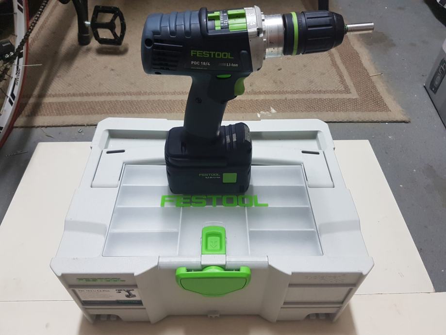 Festool PDC 18/4 Li Plus - Aku udarna bušilica 5.2 Ah