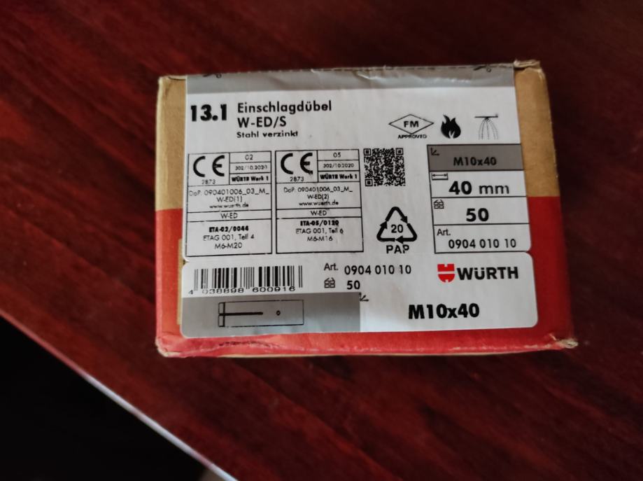 HILTI udarna tipla 100mm