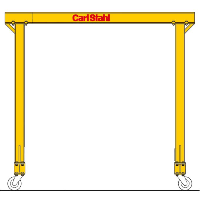 MOBILNI PORTALNI KRAN SA LANČANOM DIZALICOM I KOLICIMA