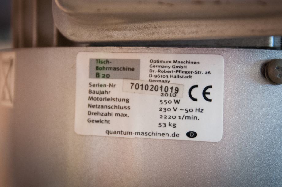 Stupna bušilica Quantum B20