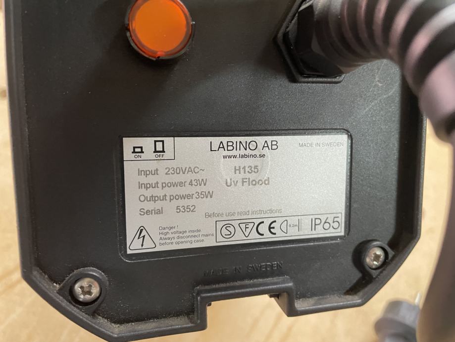 UV lampa LABINO AB Floodlight H135; Profesionalna