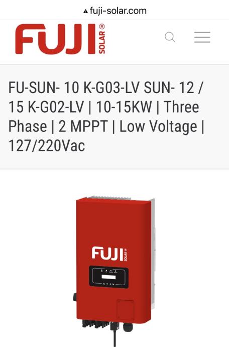 www.fuji-solar.com FUJI Solar inverters monophase triphase