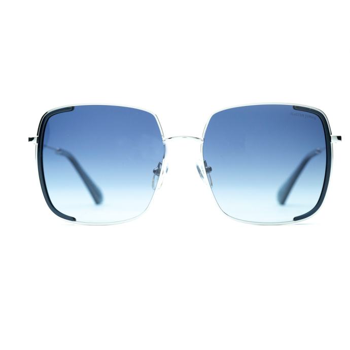 Ženske metalne srebrne kockaste polarizovane gradual sunčane naočare K