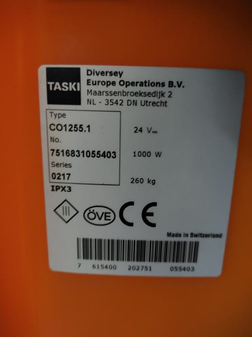 TASKI SWINGO 1255B -stroj za čišćenje i pranje podova