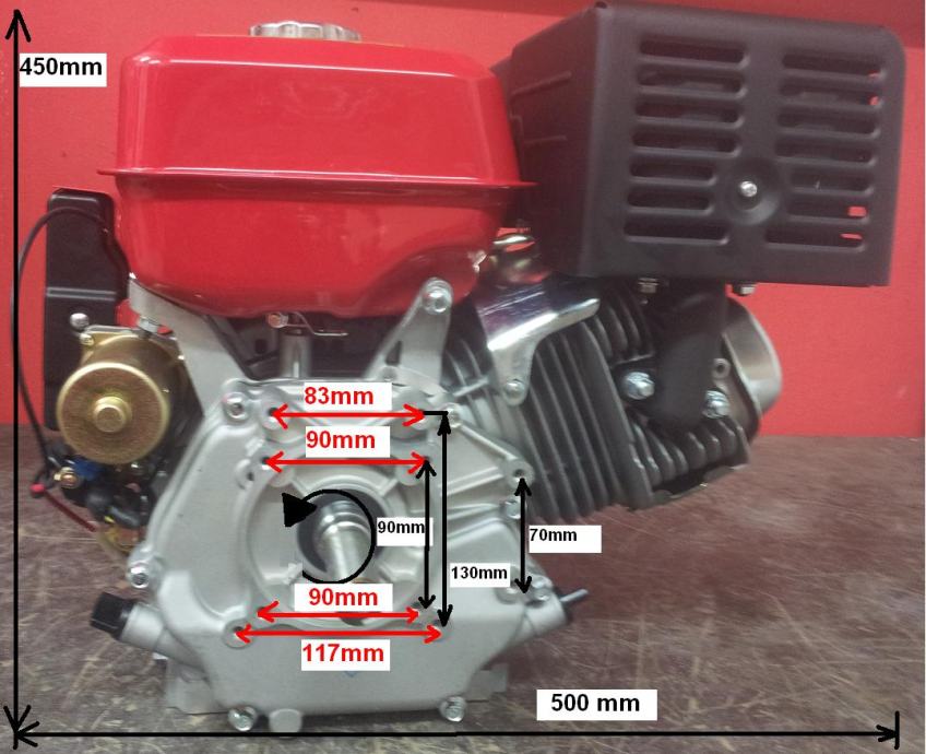 Zamjenski benzinski motor Berlan 13 KS (9,6kW) E-Start, DOSTAVA