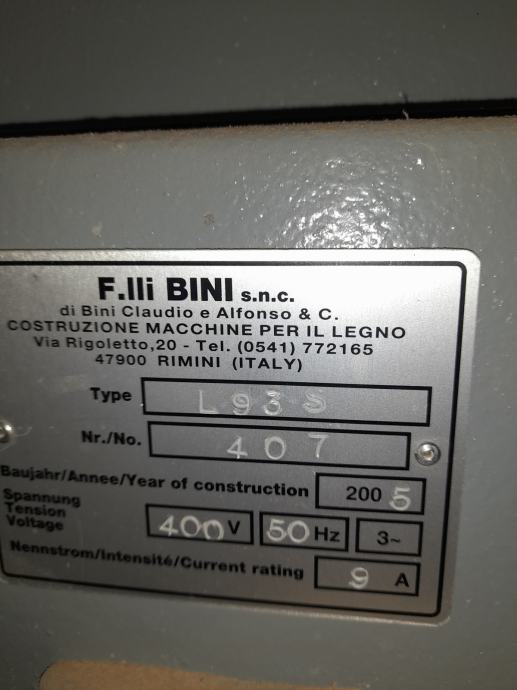 Brusilica F.lli BINI L93-S