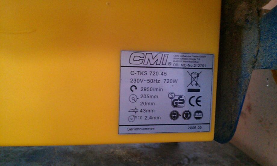 Cirkular stolni mali