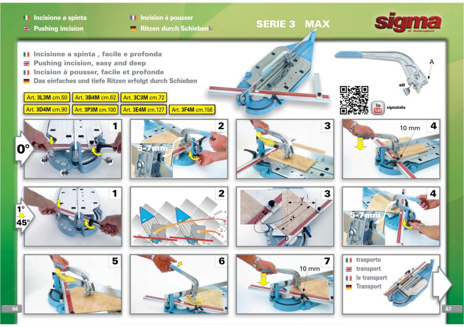Sigma rezač keramičkih pločica SERIJA 3 MAX, 3P3M 100cm
