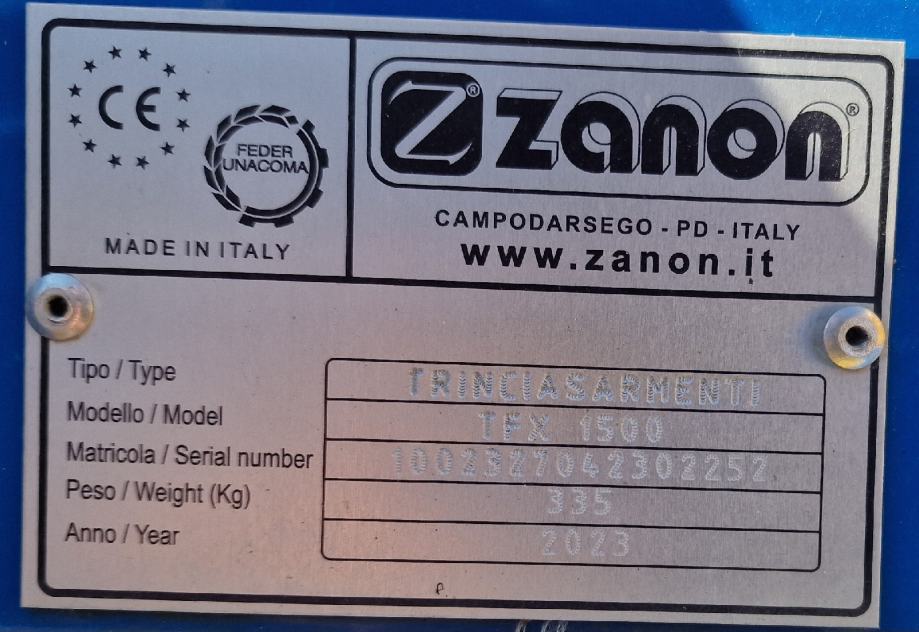 Traktorksi malčer Zanon TFX 150