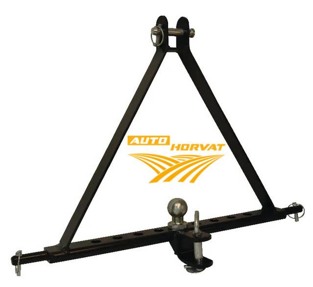 PRIKLOP ZA VUČU PRIKOLICE - TROKUT KATEGORIJE 1 - SA KLINOM I KUGLOM