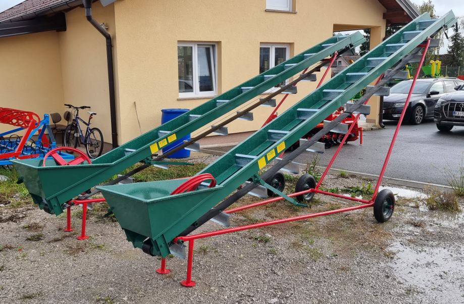 TRANSPORTNA TRAKA / ELEVATOR - KAPACITET 5 t / h - DUŽINA 6 met