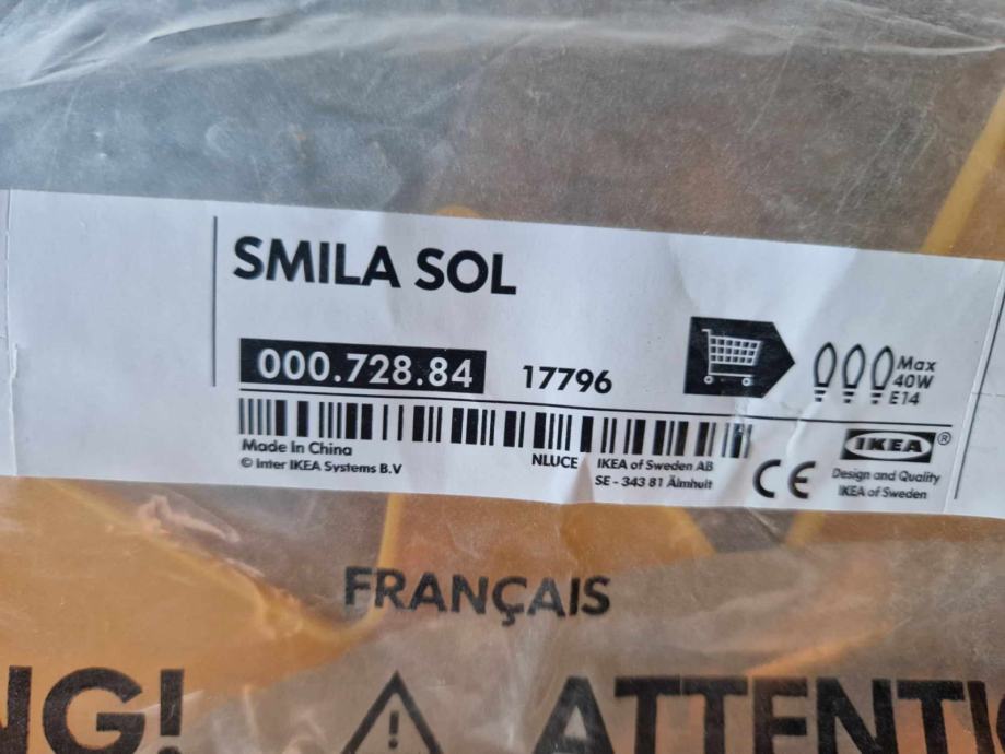 Plafonjera Sunce Ikea - Smila sol