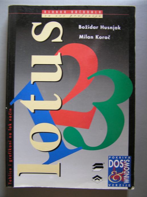 Prorač.tablice LOTUS 1-2-3 za DOS i Win, + dBASE III,+ BASIC