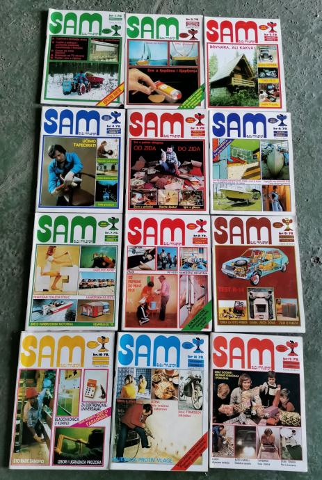 ČASOPIS SAM SVOJ MAJSTOR 1978. GODINA-komplet godište-12 brojeva