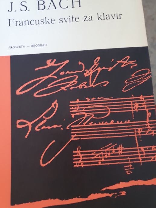 Note. Bach, J. S. Francuske svite za klavir