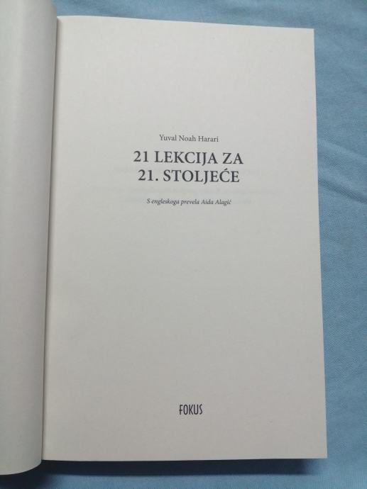 Yuval Noah Harari – 21 lekcija za 21. stoljeće (B6) (B34)