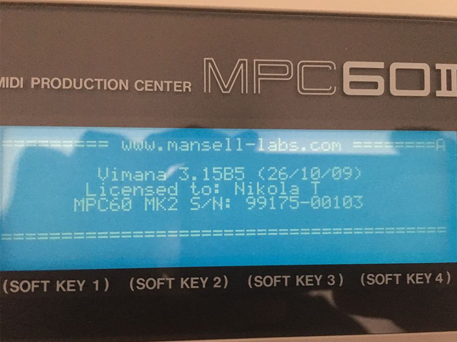 AKAI MPC 60 mkII, 12bit sampler