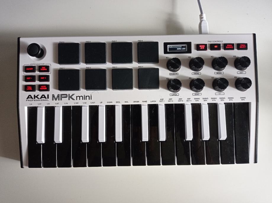 Akai MPK mini MK3 White Midi kontroler