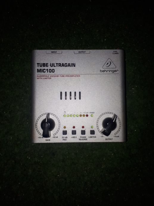 Behringer tube ultragain mic100 preamp
