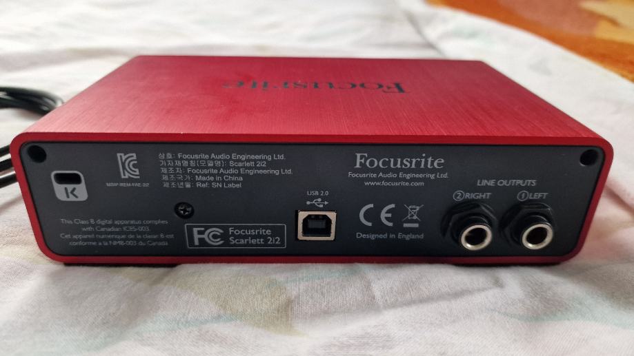 Focusrite Scarlett 2i2 1st gen.