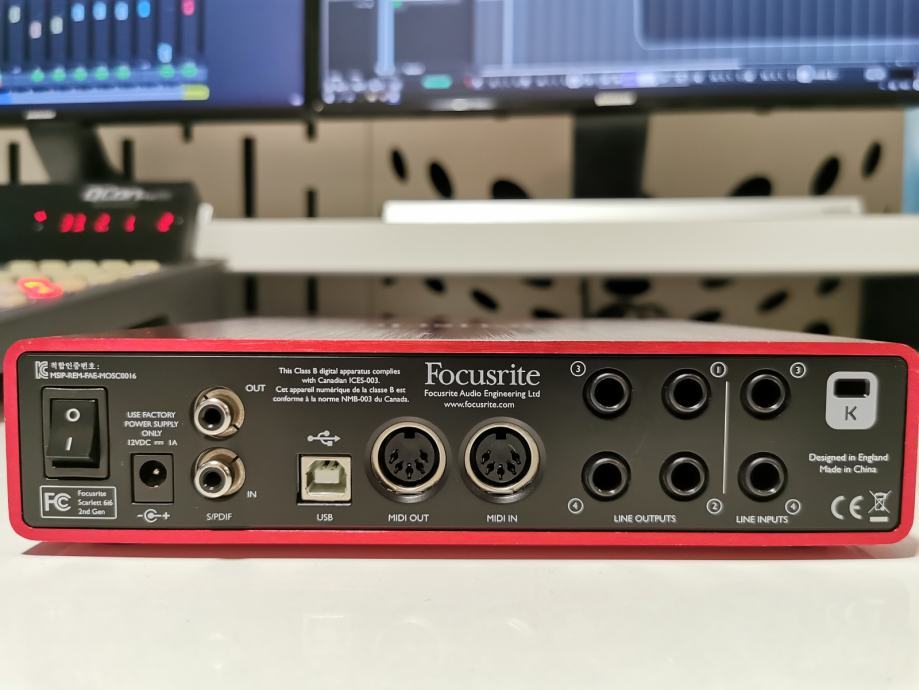 Focusrite Scarlett 6i6 (2. Generation) zvučna kartica