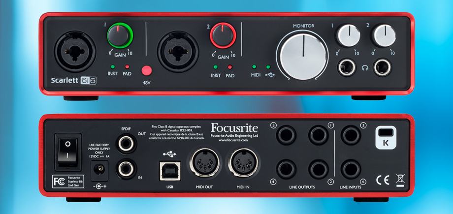 Focusrite Scarlett 6i6 (2. Generation) zvučna kartica