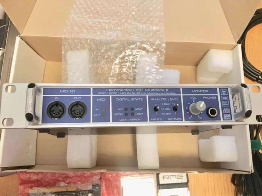 RME Hammerfall Multiface II PCI Bundle + PCMCIA Card