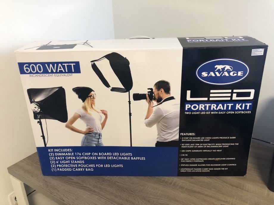 Savage LED portrait kit 600w