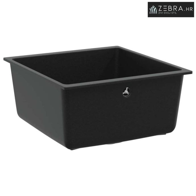 Lavabo - Umivaonik Crna 430 x 460 mm 80% kvarc i 20% smola
