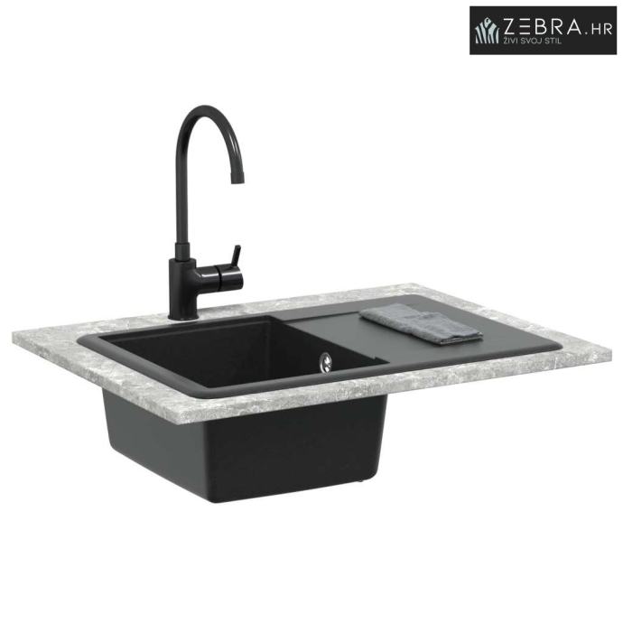 Lavabo - Umivaonik Crna 670 x 460 mm Granit