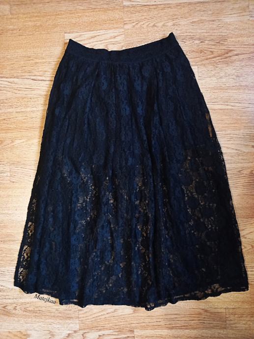 Midi crna suknja Nova