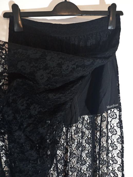 Midi crna suknja Nova