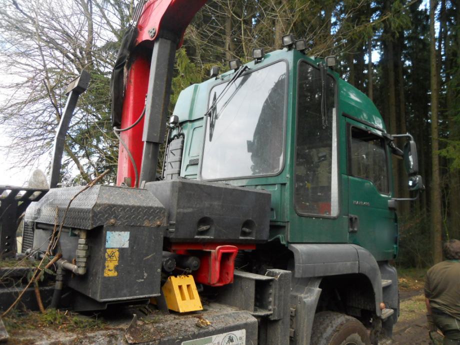 Jenz / MAN sitnilica drva hacker na kamionu, sječka, biomasa