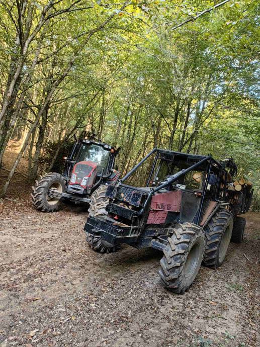 Šumska prikolica sa dizalicom