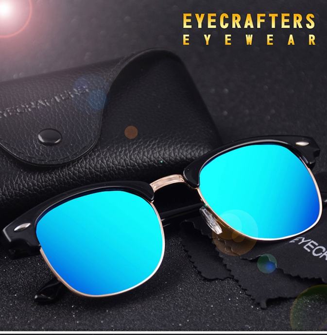 Sunčane naočale, Eyecrafters, polaroidne, retro stil, torbica, novo!