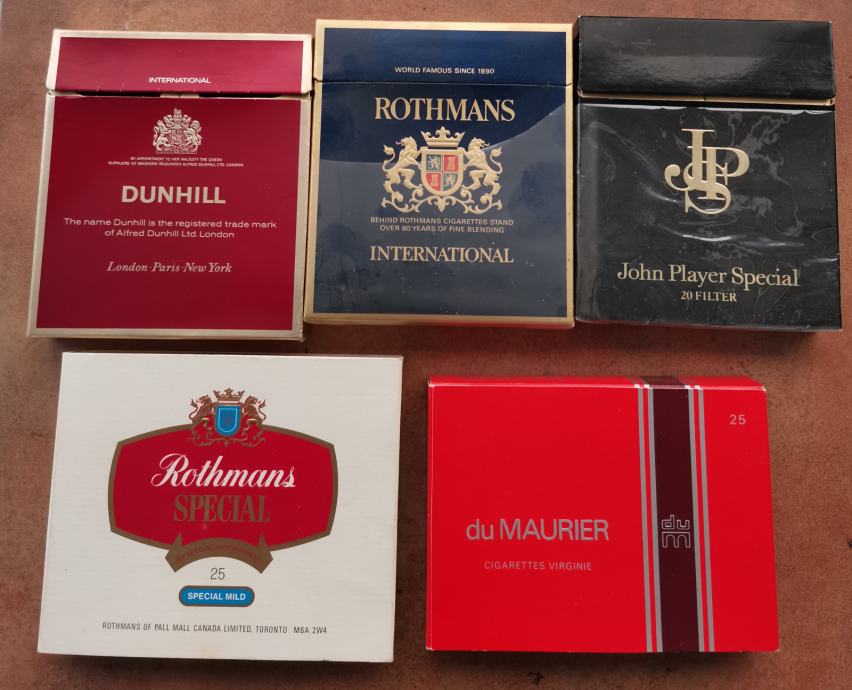 PRAZNE STARE KUTIJE OD CIGARETA-LOT