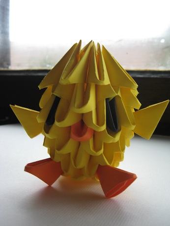 3D origami pile